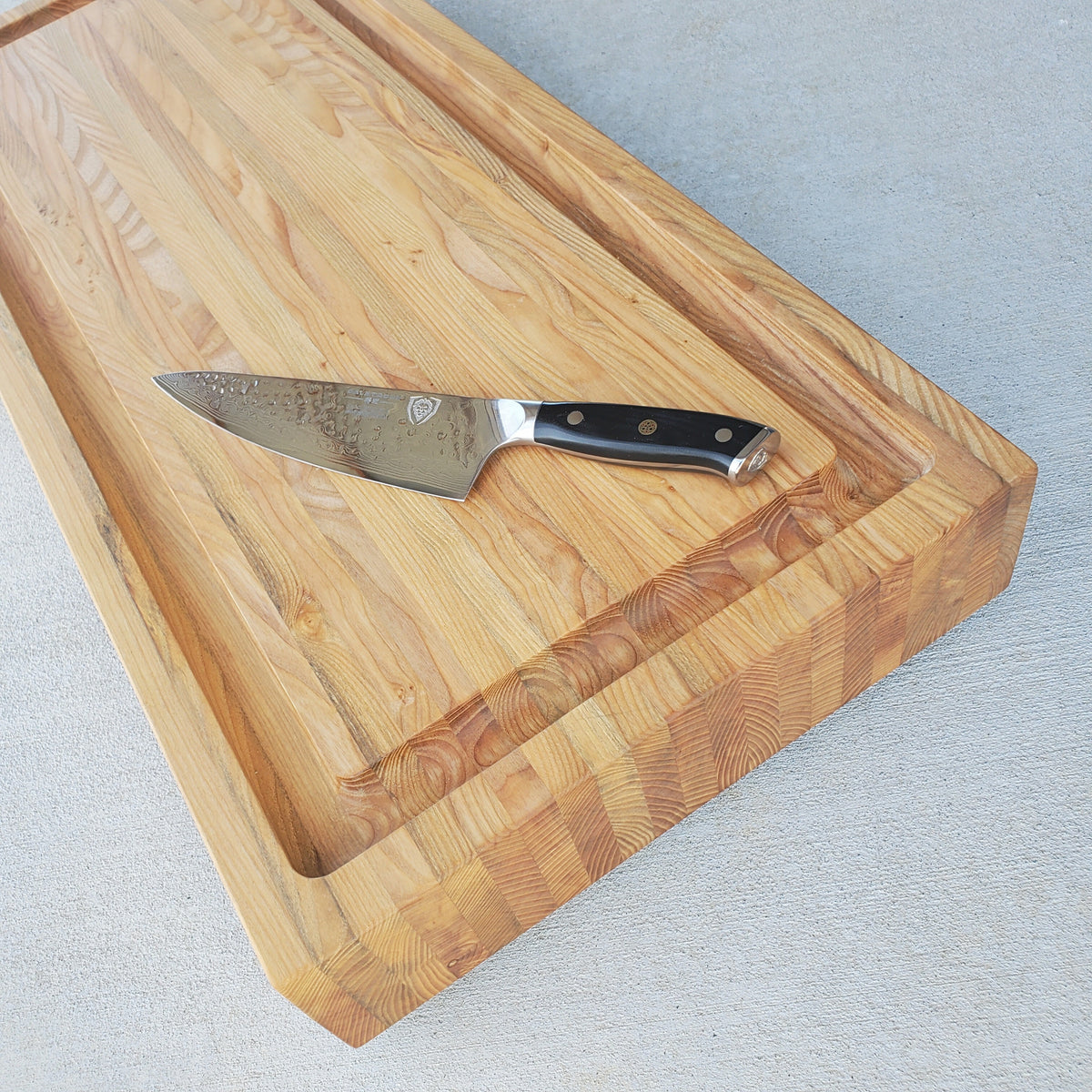Custom Oregon Ash Edge-grain Cutting Board with Juice Groove | Todd ...