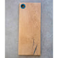 Oak Serving Board with Blue Epoxy Ring Handle | Todd Alan Woodcraft