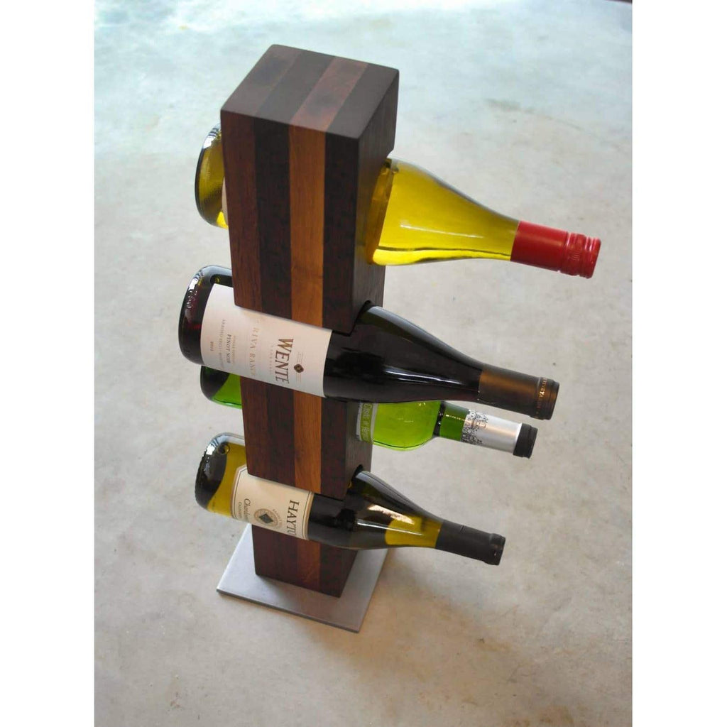 Reclaimed Wood Wine Tower | Todd Alan Woodcraft